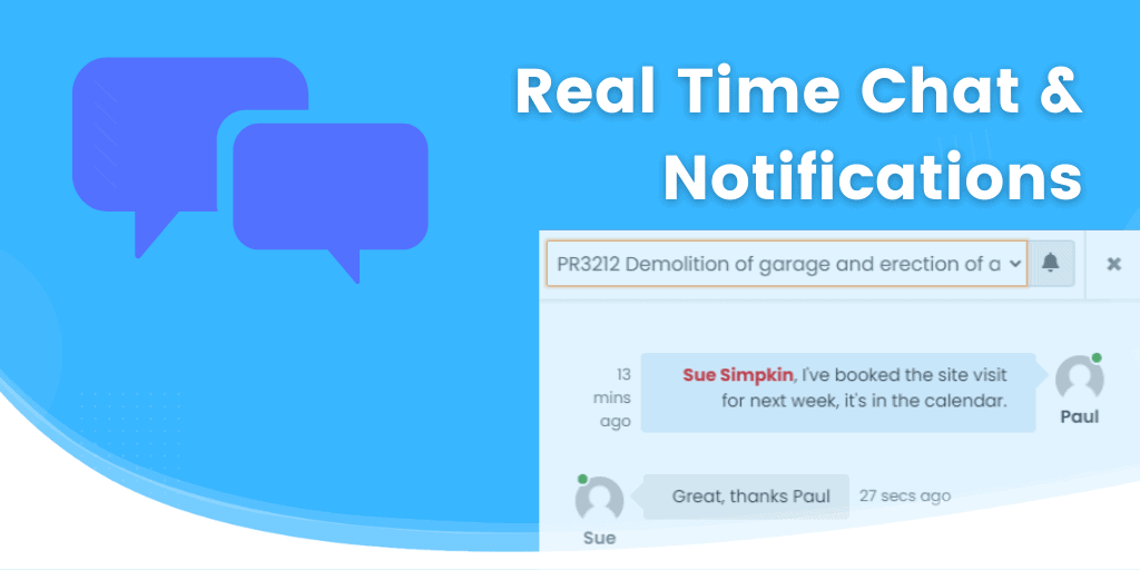 Real time chat and notifications